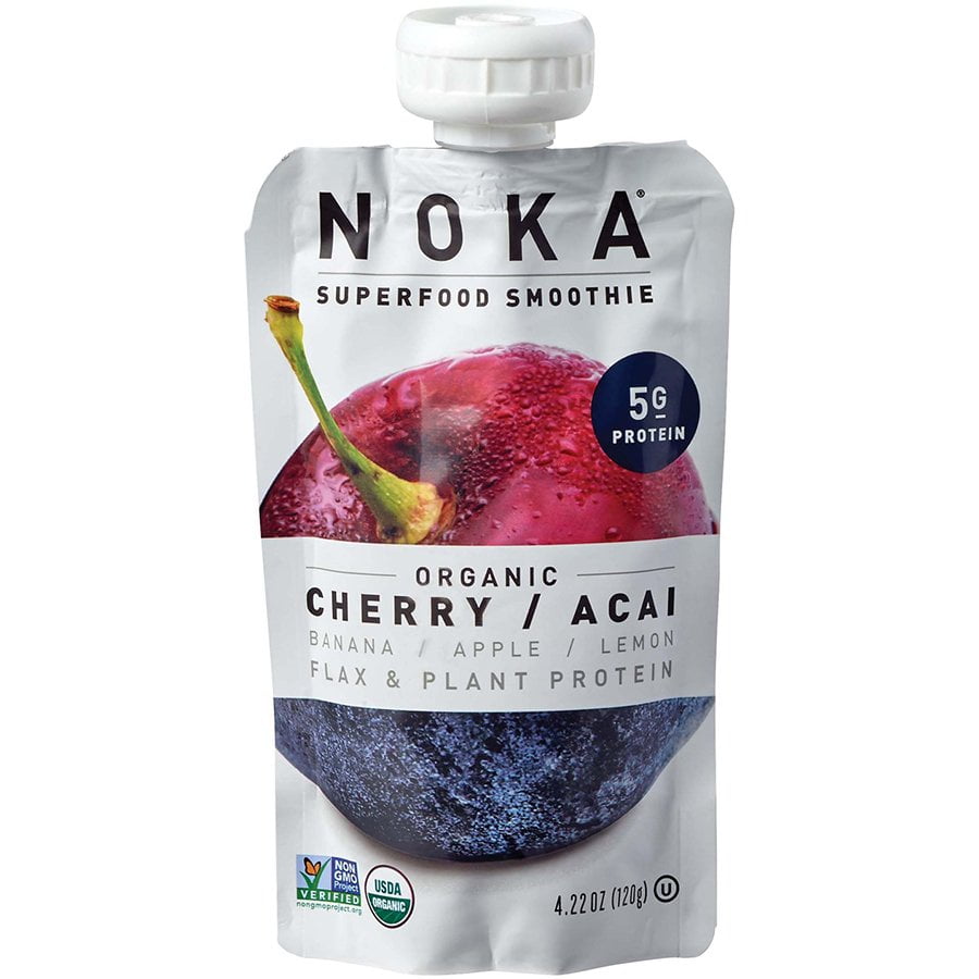 3 Pack of Noka Cherry Acai Superfood Smoothie - 4.22 oz (Packaging ...