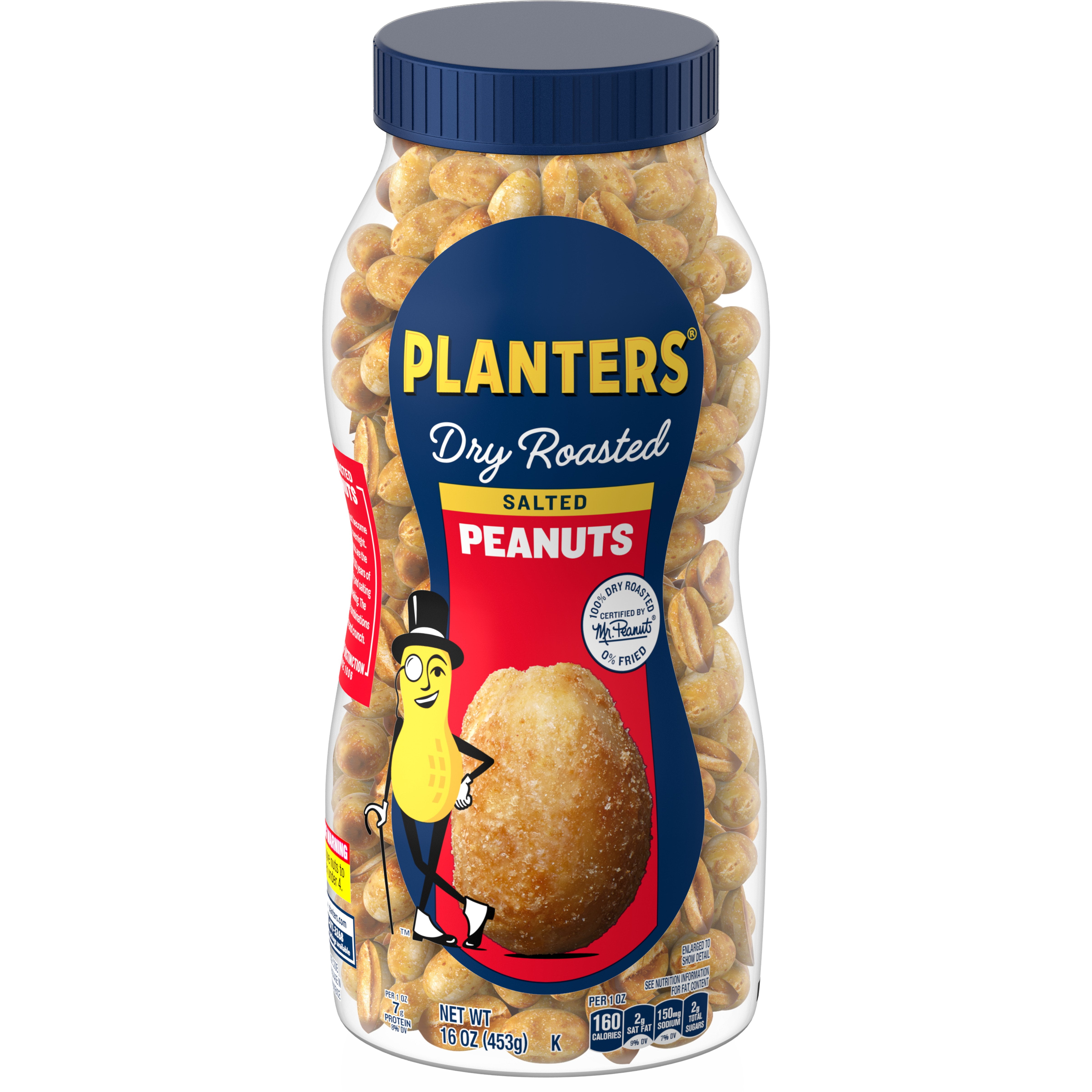 3 Pack of Planters Salted Dry Roasted Peanuts - 16 oz (Packaging Varies ...