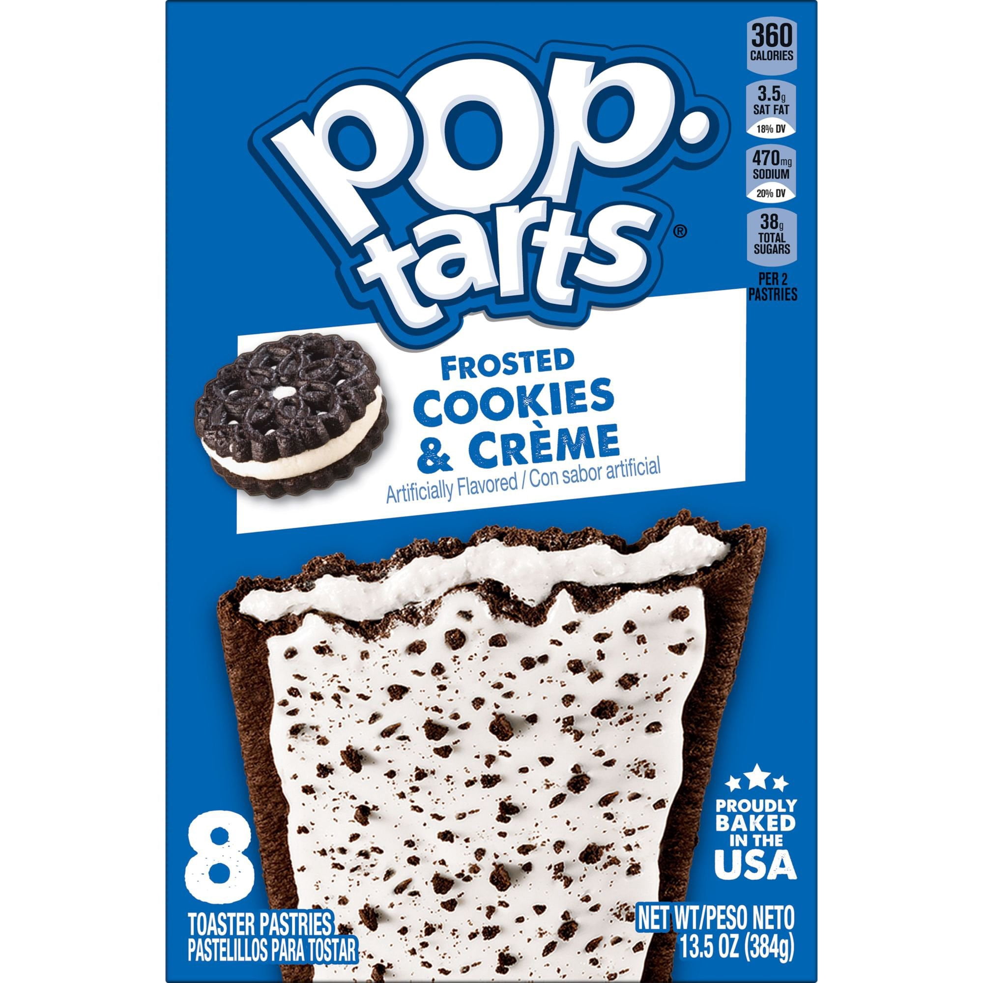 3 Pack of Pop-Tarts Frosted Cookies and Creme Toaster Pastries, 13.5 oz ...