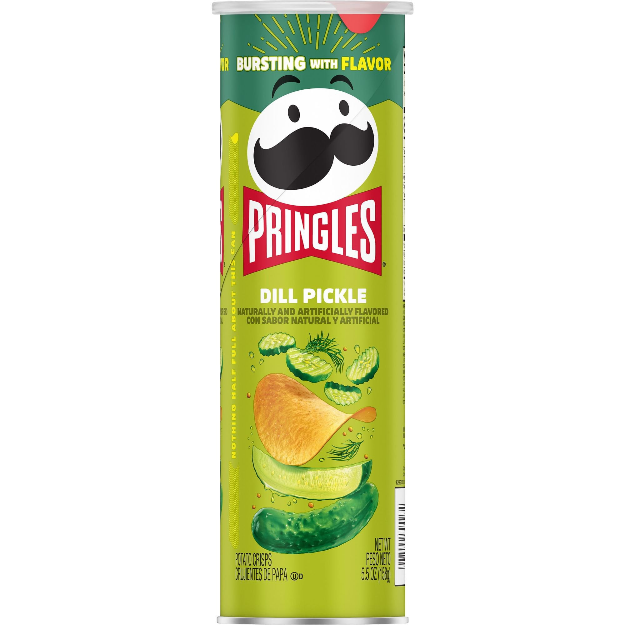 3 Pack of Pringles Dill Pickle Potato Crisps Chips - 5.5 oz (Packaging ...
