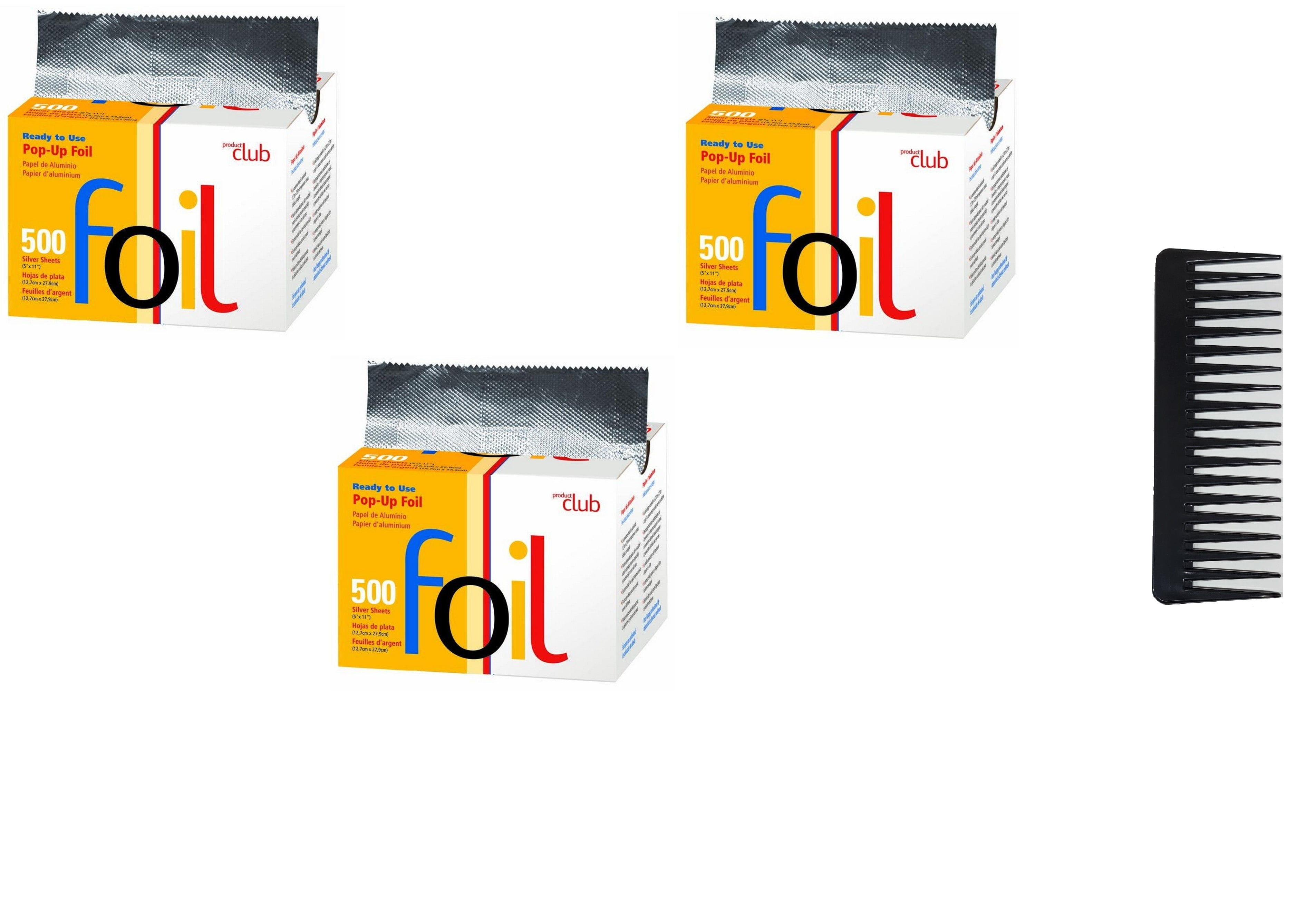 3 Pack of Product Club Ready to Use Foil Sheets, Silver, 5 x 11 Inch ...