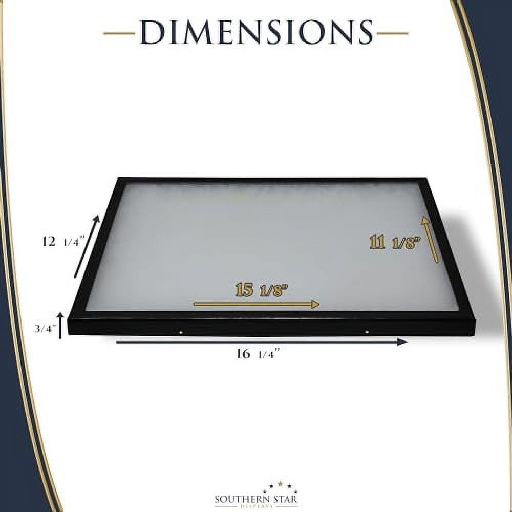 3 Pack of Riker Display Cases 12 x 16 x 3/4 for Collectibles Jewelry ...