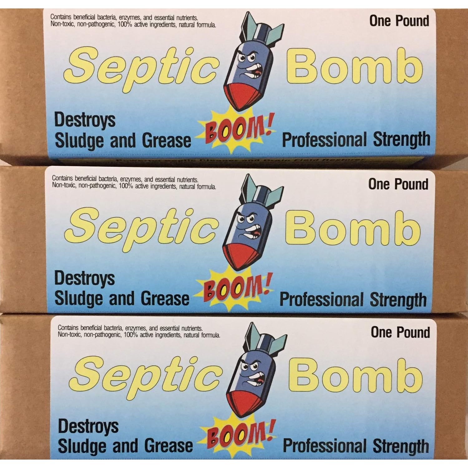 3 Pack of Septic Bomb! Septic Tank & Leachfield Restorer, The Most ...