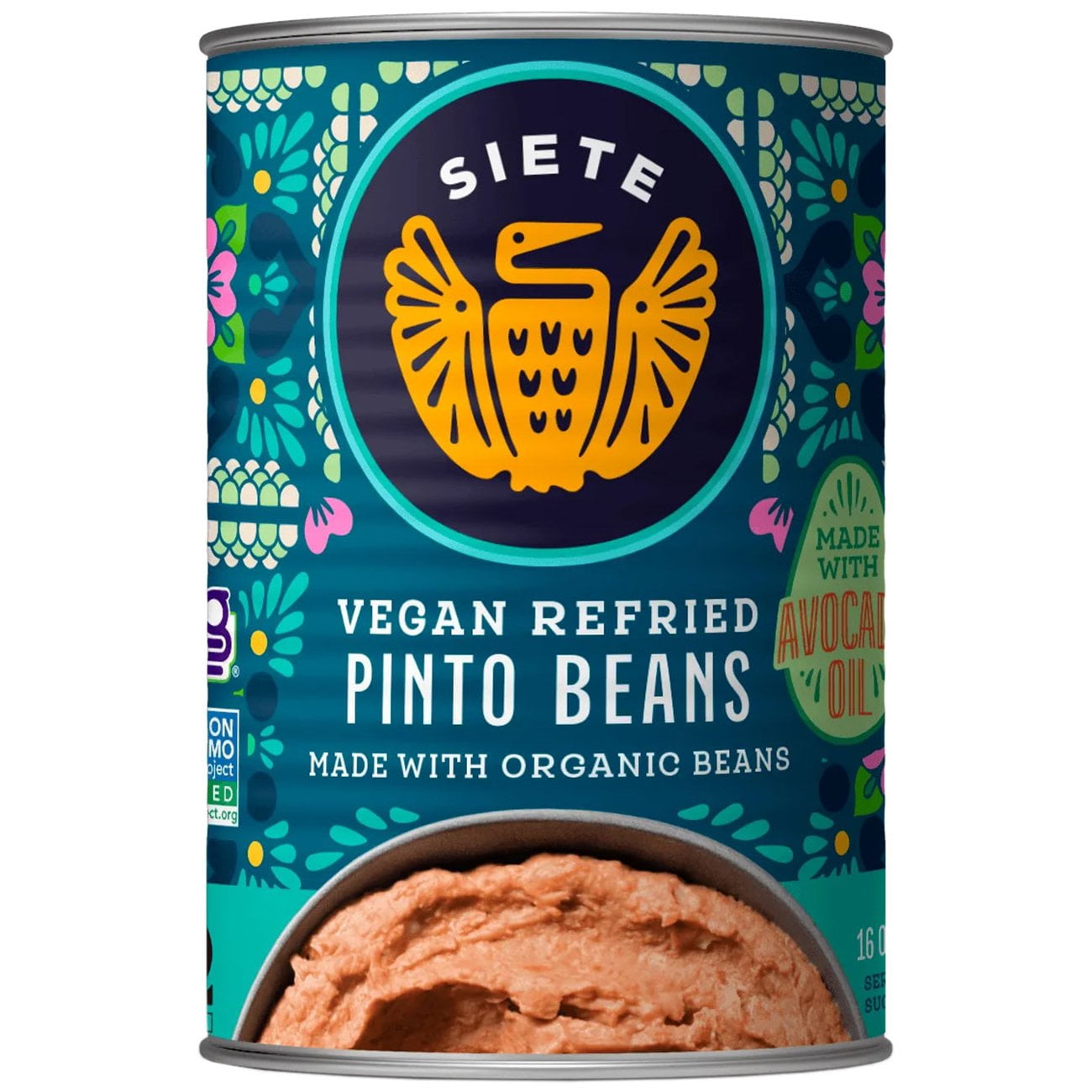 3 Pack of Siete Vegan Refried Pinto Beans - 16 oz (Packaging Varies ...