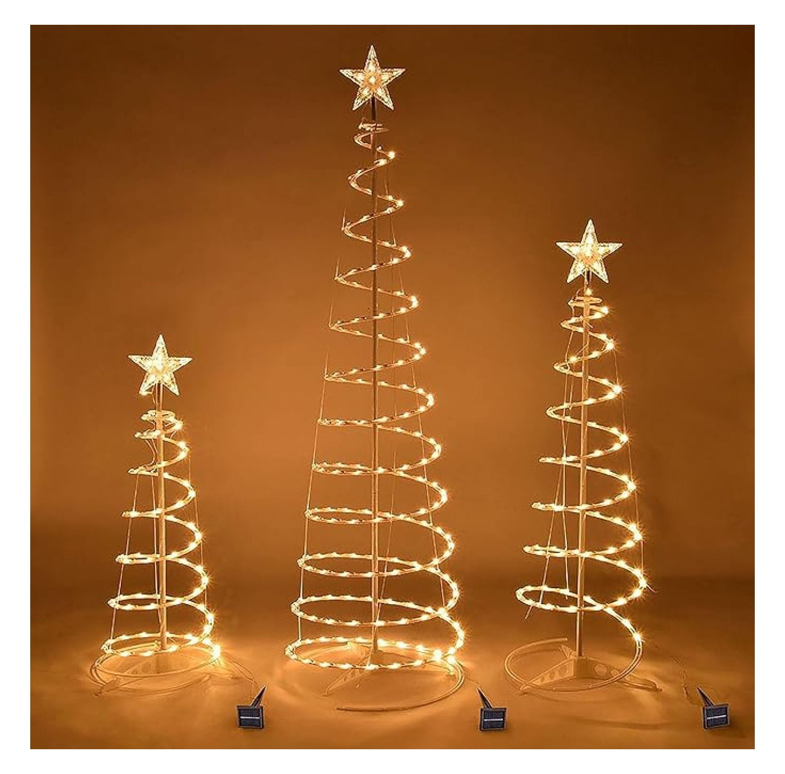 3 Pack of Spiral Trees with Warm White LEDs (LED-3PK-SPTR-WW) - Walmart.com