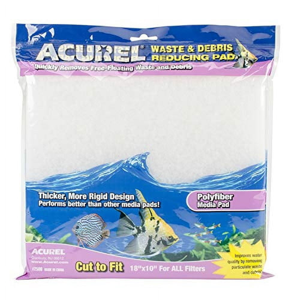 3 Pack of Waste and Debris Reducing Media Pad, 18 by 10 Inch, Polyfiber ...