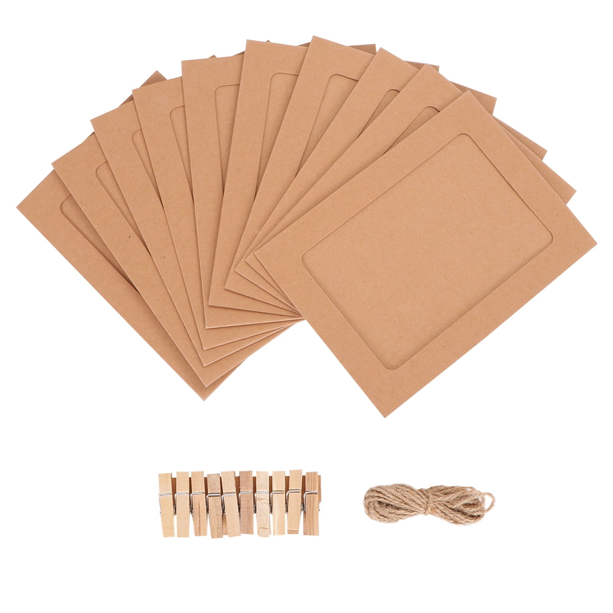 UKCOCO 3 Packages Paper Display Photo Frame with Clips and Chocolate ...