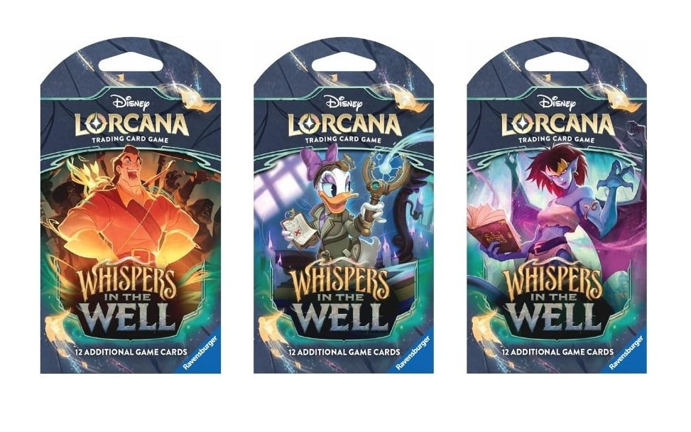 3 Packs 12 Card Booster Pack for Lorcana Whispers in the Well - Walmart.com