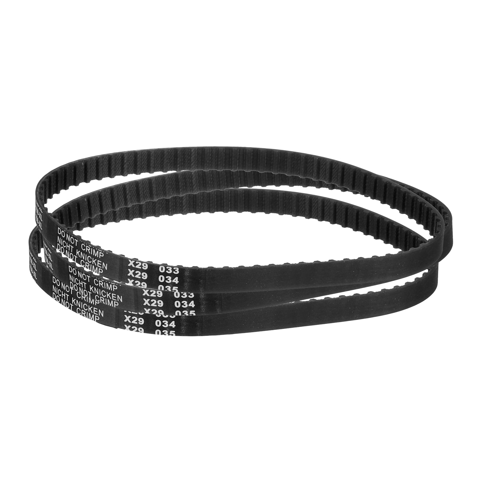 3 Packs 150XL Timing Belt 75 Teeth Black Cogged Rubber Geared Belt, 3D ...