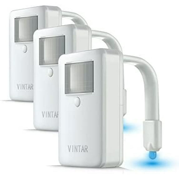 3 Packs 16 Color Motion Sensor LED Toilet Night Light,Toilet Bowl ...