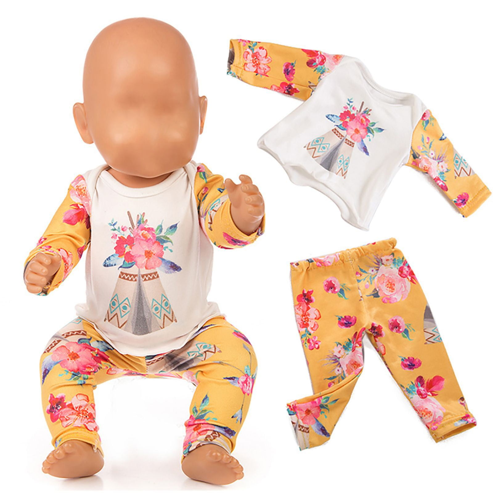 3 Packs 18 Inch Doll Clothes Set Warm Down Jacket and Pants Soft Cotton ...
