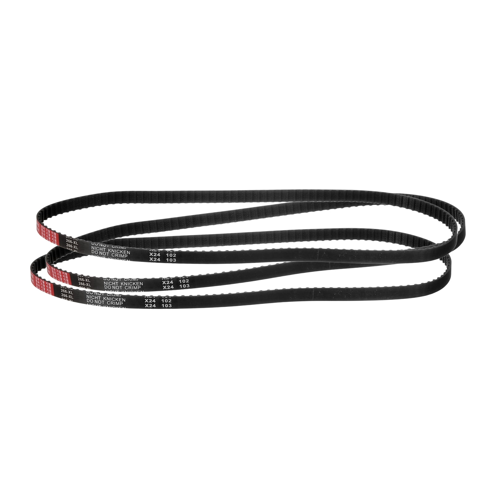 3 Packs 266XL Timing Belt 133 Teeth Black Cogged Rubber Geared Belt, 3D ...