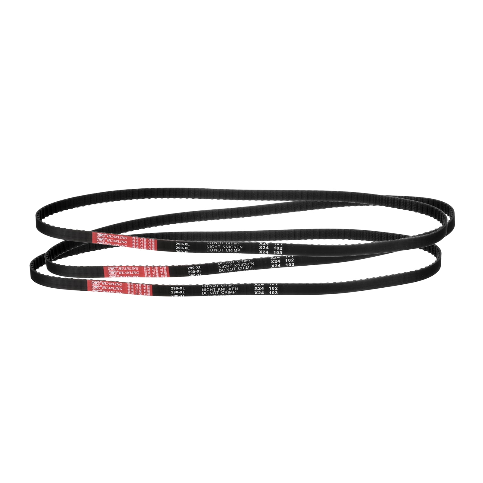 3 Packs 290XL Timing Belt 145 Teeth Black Cogged Rubber Geared Belt, 3D ...