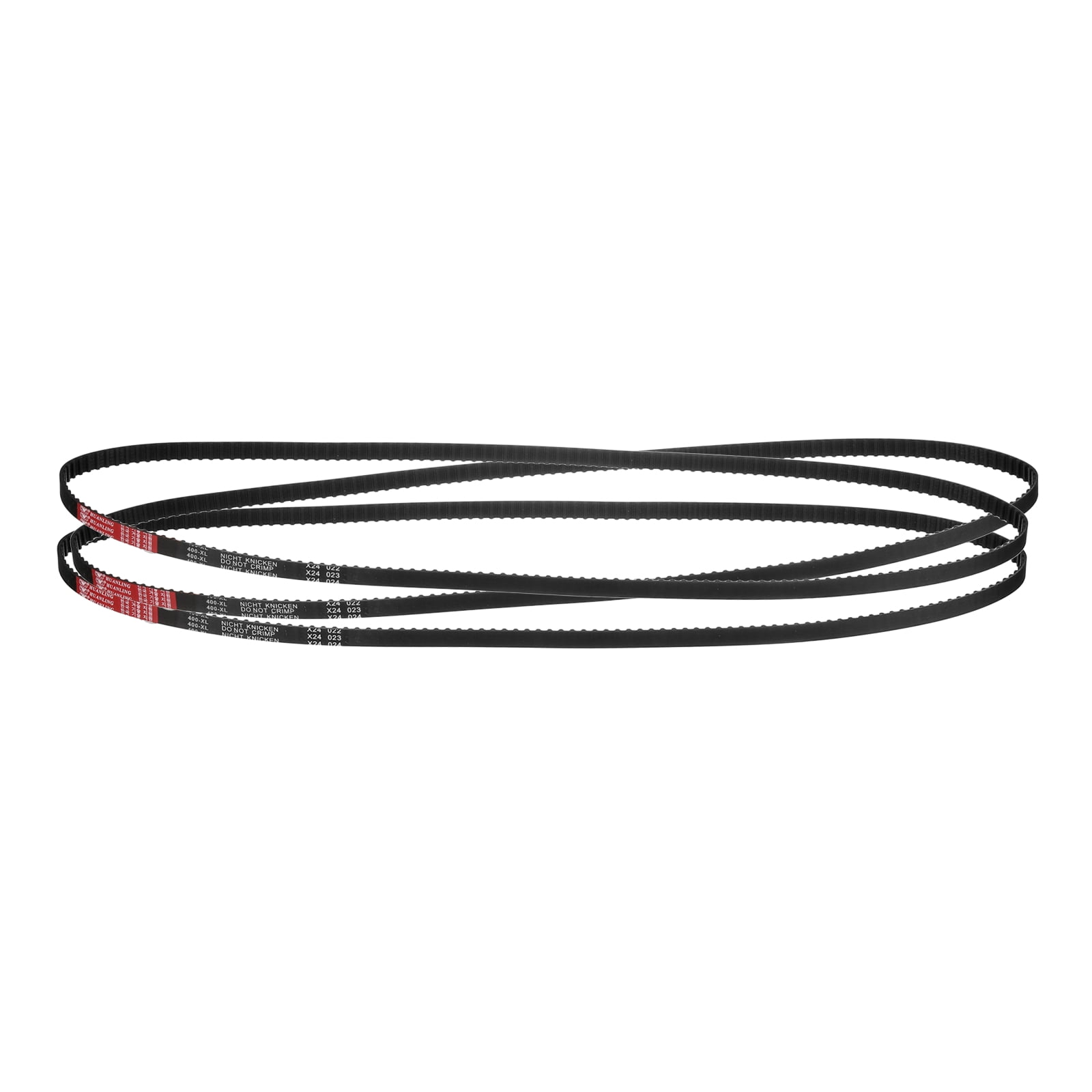 3 Packs 400XL Timing Belt 200 Teeth Black Cogged Rubber Geared Belt, 3D ...