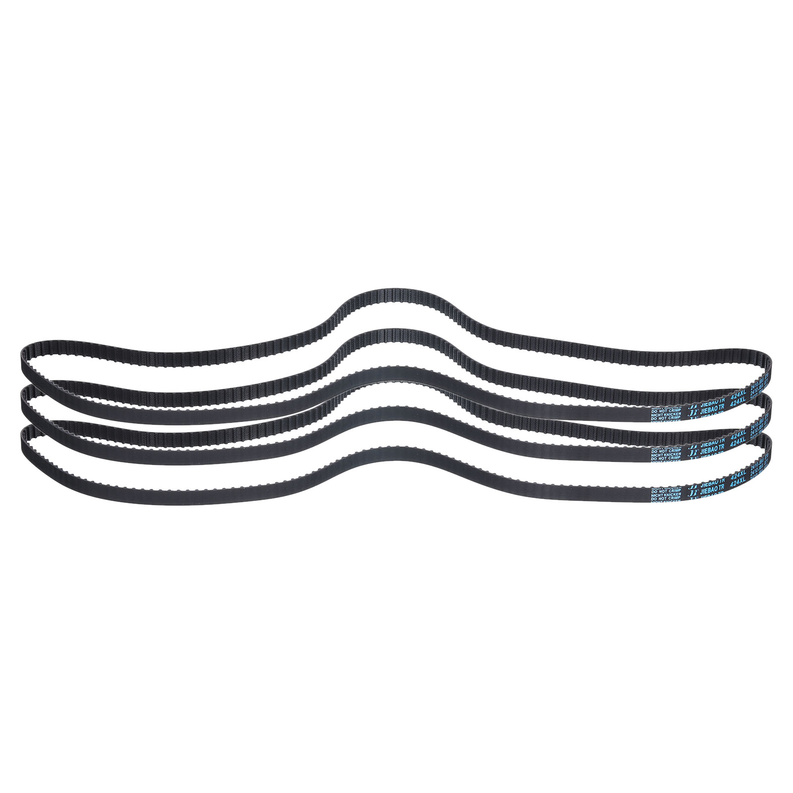 3 Packs 424XL 037 Timing Belt 212 Teeth Rubber Geared Cogged Belt, 0.37 ...