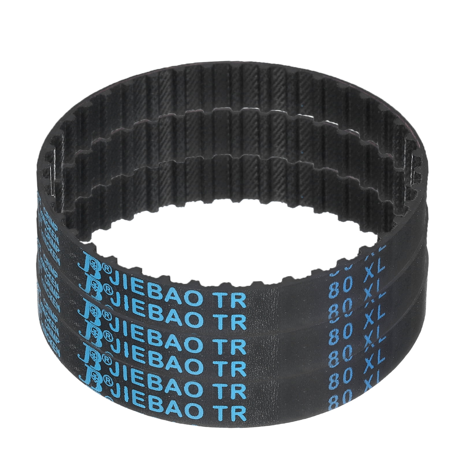 3 Packs 80XL 037 Timing Belt 40 Teeth Rubber Geared Cogged Belt, 0.37 ...