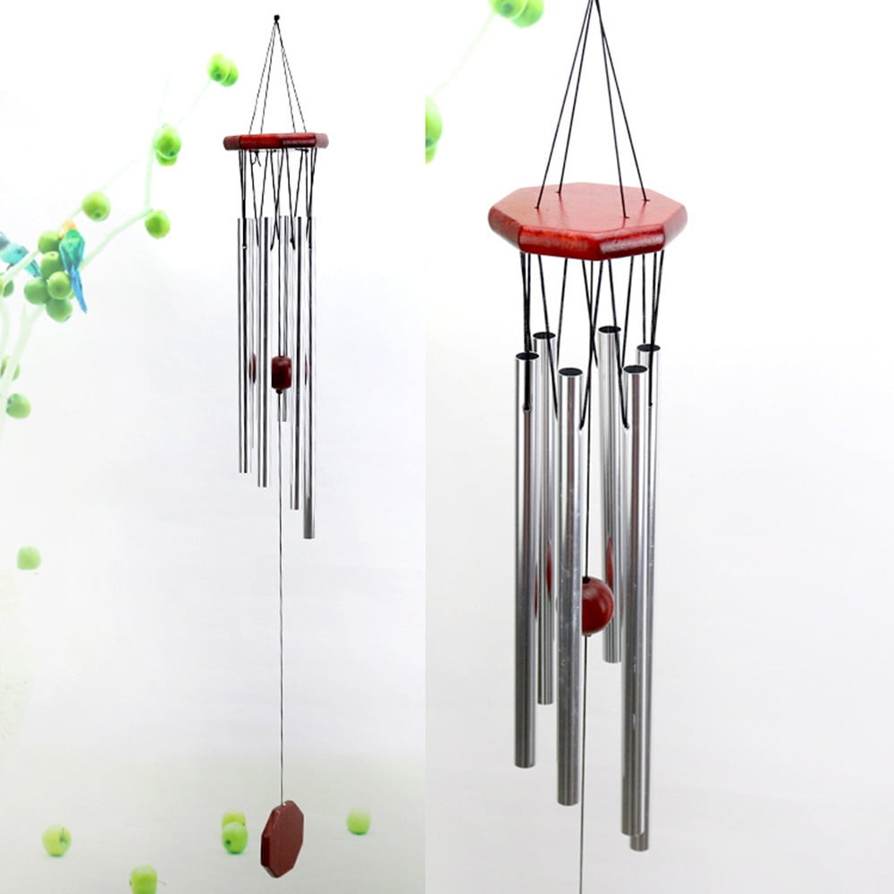 3 Packs Aluminum Wind Chimes Outdoor Garden Decor Solid Wood Metal Hanging Ornament 75cm Home ...