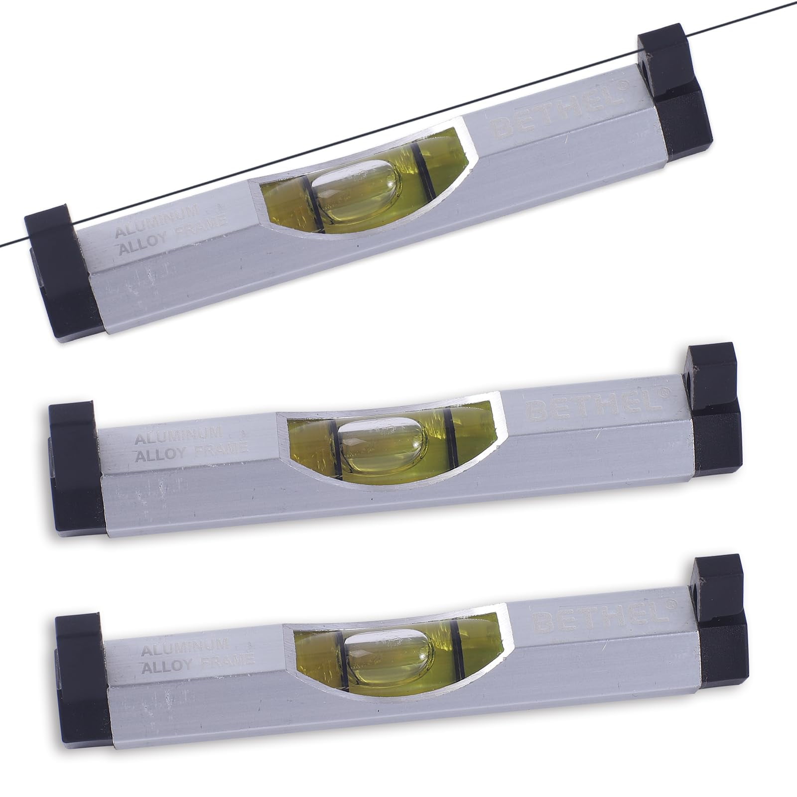 3 Packs Bubble Line Level String Tools, Aluminum Mini Leveler for ...