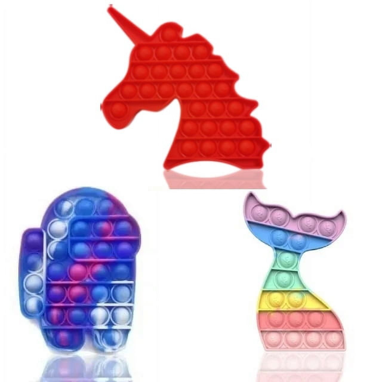 3 Packs Bubble Sensory its Push It Fidget Pop Toy, Popper Poop Figetget ...