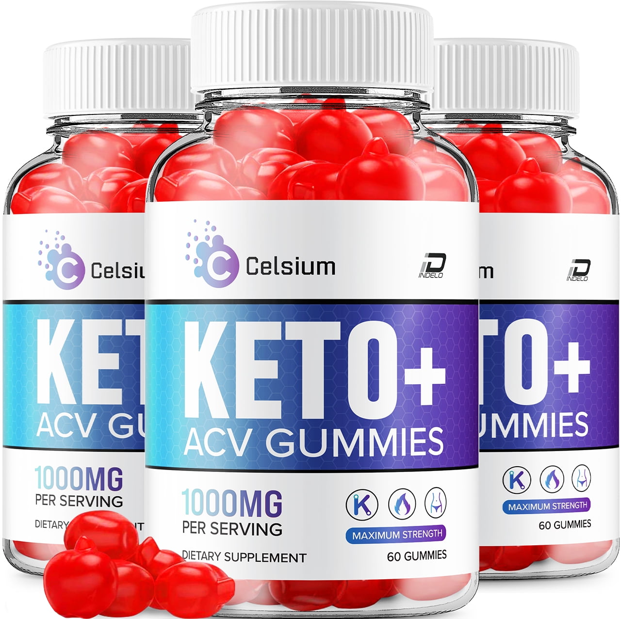 Celsium Keto ACV Gummies - Premium Apple Cider Vinegar Supplement (3 ...