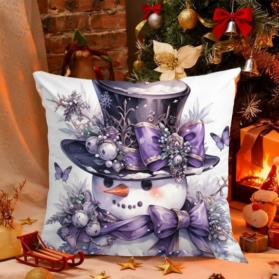 3 Packs Christmas Holiday Throw Pillow Covers,FestiveHome Decor Sofa ...