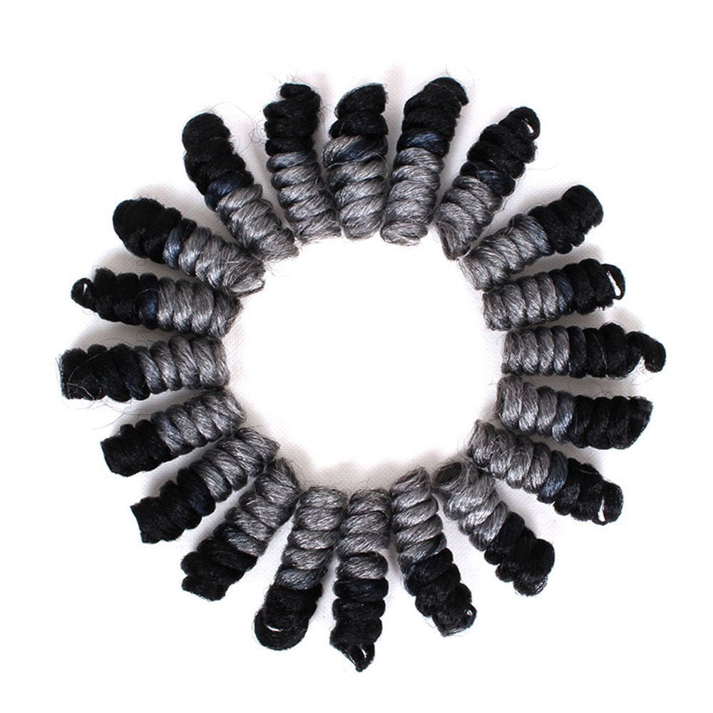 3 Packs Crochet Braids Short Crochet Braiding Bouncy Twist Spiral Curls ...