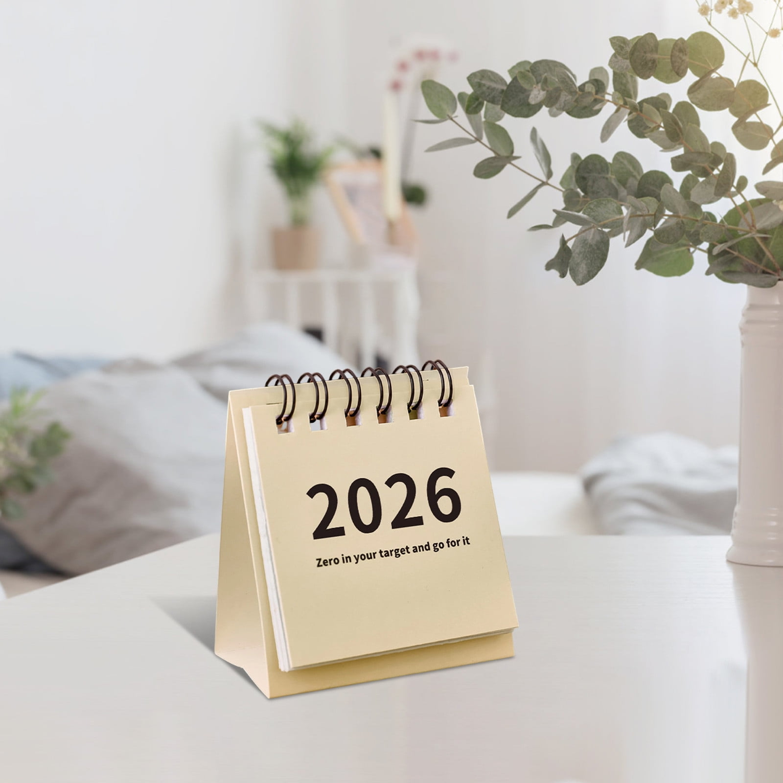 3 Packs Desk Calendar 2024-2025, Mini Punch Card Countdown Planner, Small Wind Calendar for ...