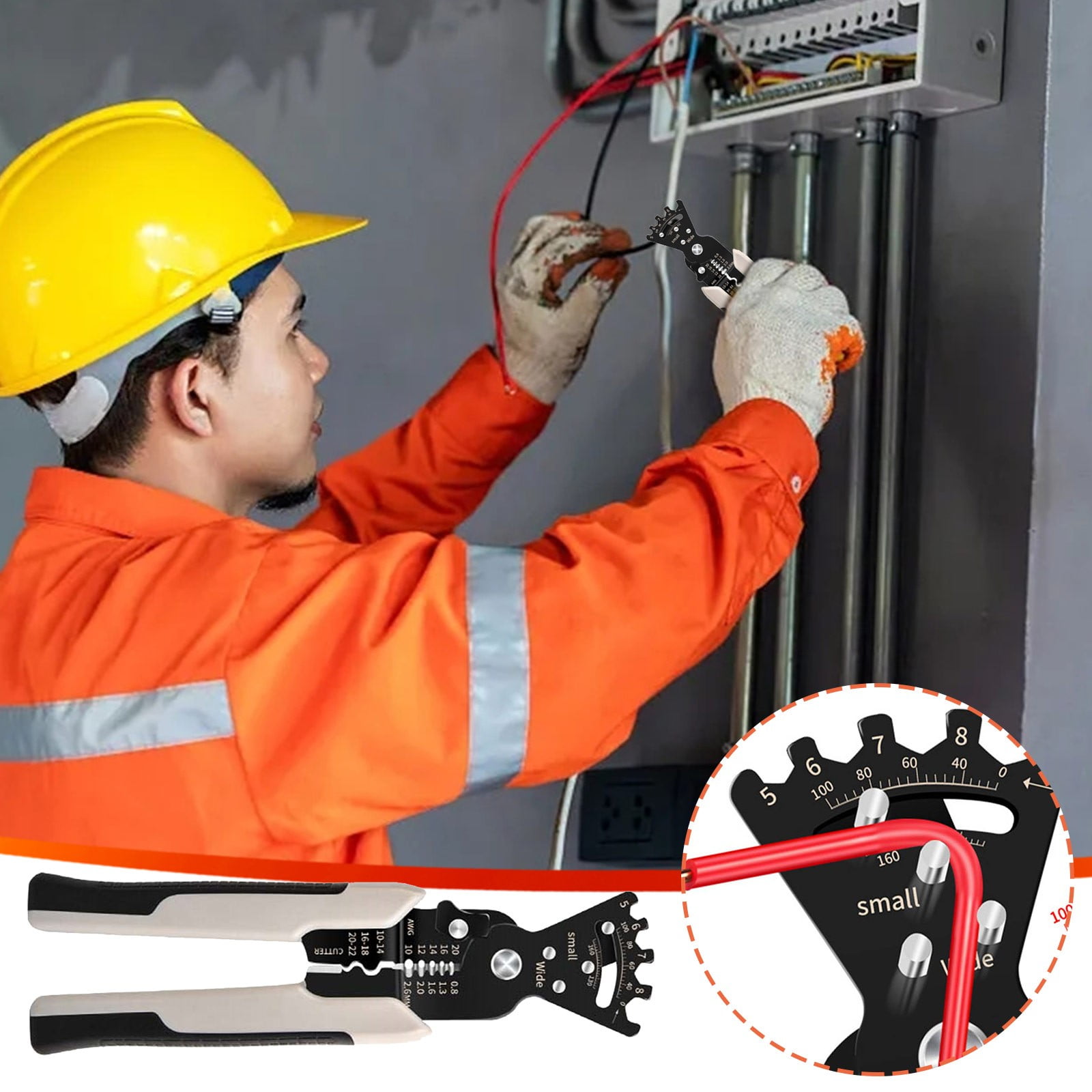 3 Packs Electrician Pliers Wire Stripper Crimper Tool-Multi-Function ...