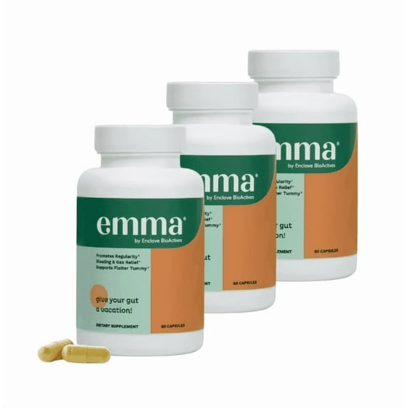 3 Packs Emma Daily Digestive Supplement - 180 Capsules: Key to ...