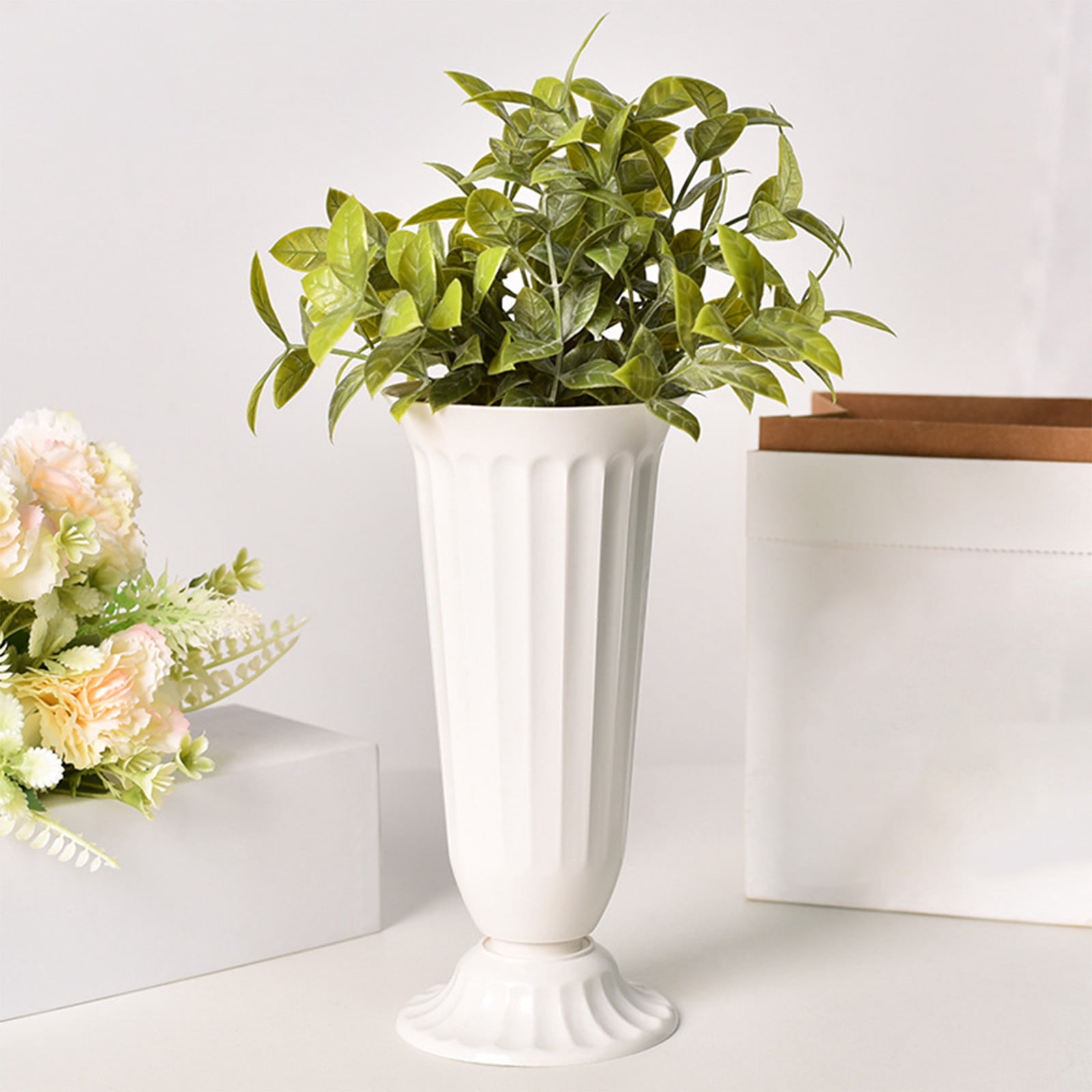 3 Packs European Roman Style Plastic Flower Vase for Home Decor ...