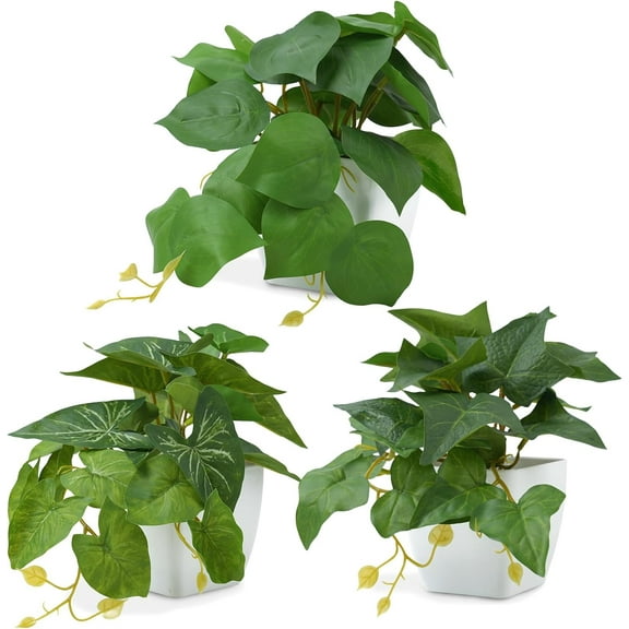 Small Artificial Plants Artificial Potted Plants Indoor Fake Potted ...