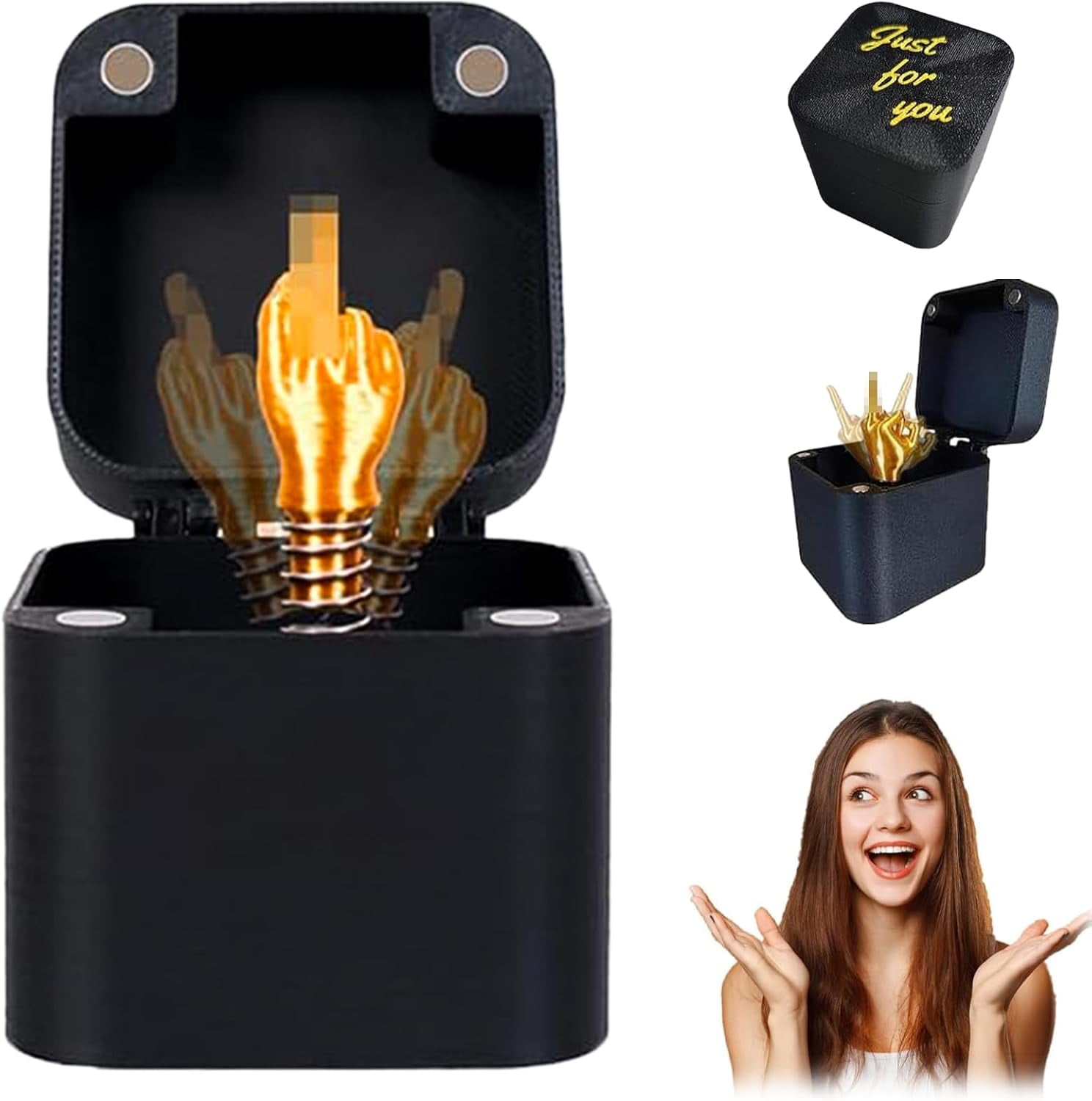 3 Packs Finger in a Box, Finger Surprise Gift Box, 3D Printed Finger in ...