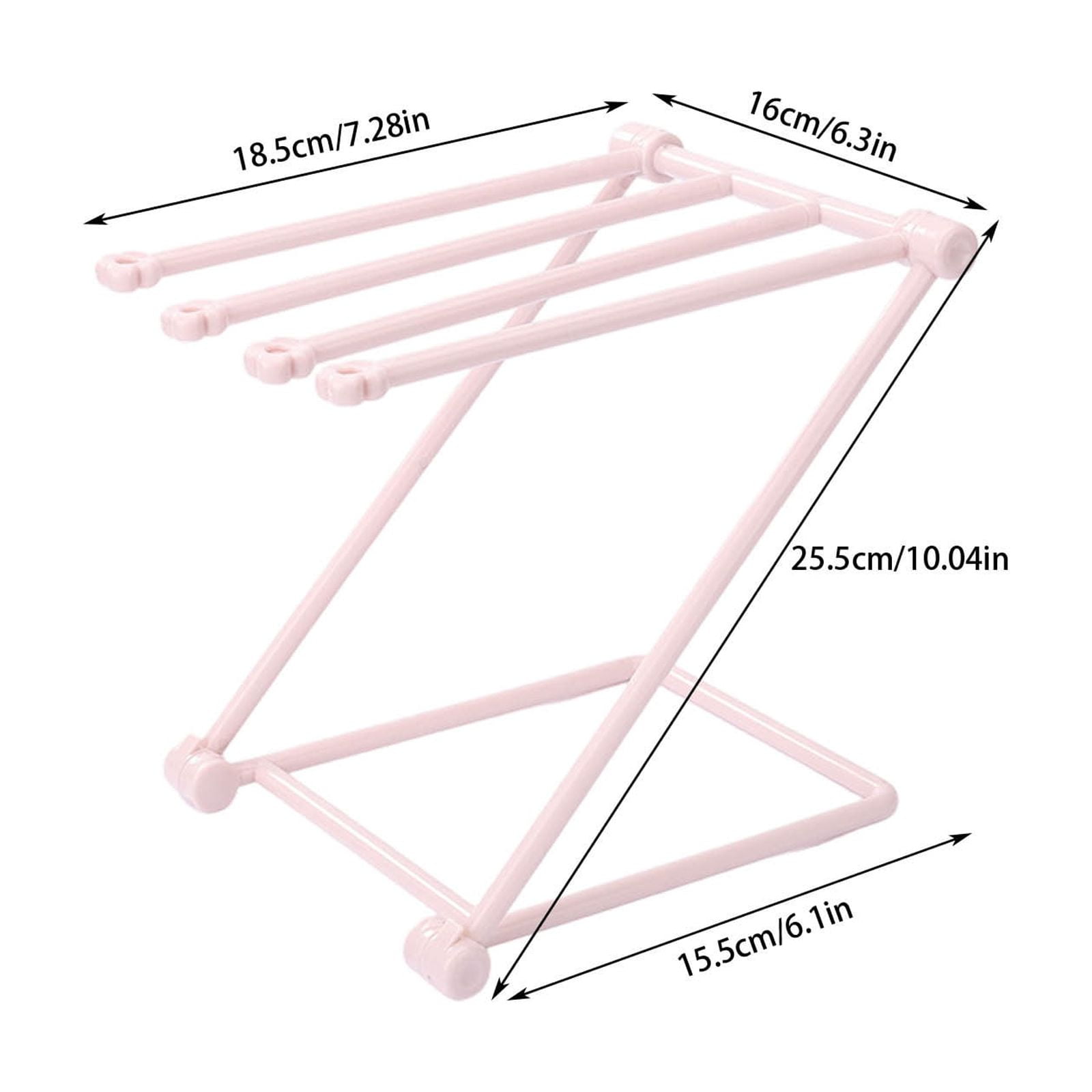 3 Packs Folding Fabric Kitchen Towel Rack Space Saving Vertical Storage ...