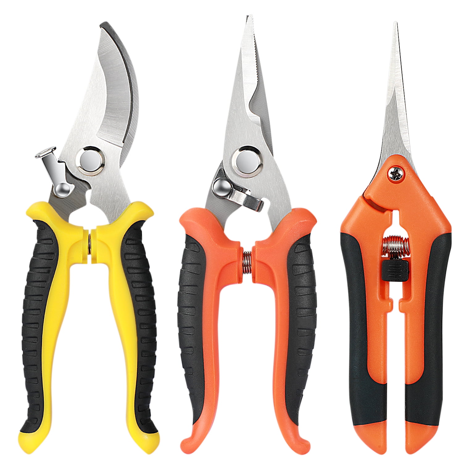 3 Packs Gardening Scissors Garden Tools, Pruning Shears Gardening ...