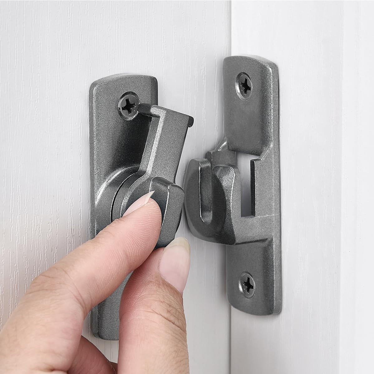 3 Packs Gold 90/180 Degree Flip Barn Door Lock, Protect Privacy ...