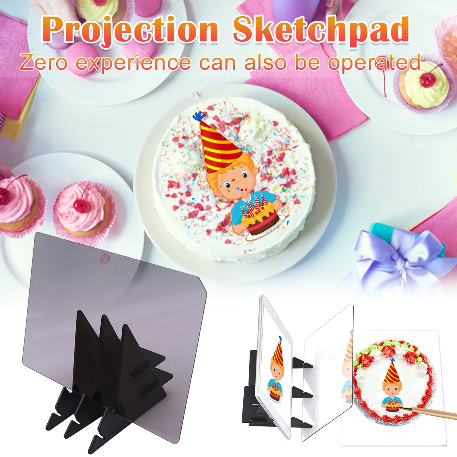 3 Packs HD Optical Dessert Projector for Drawing Tracing with Universal ...