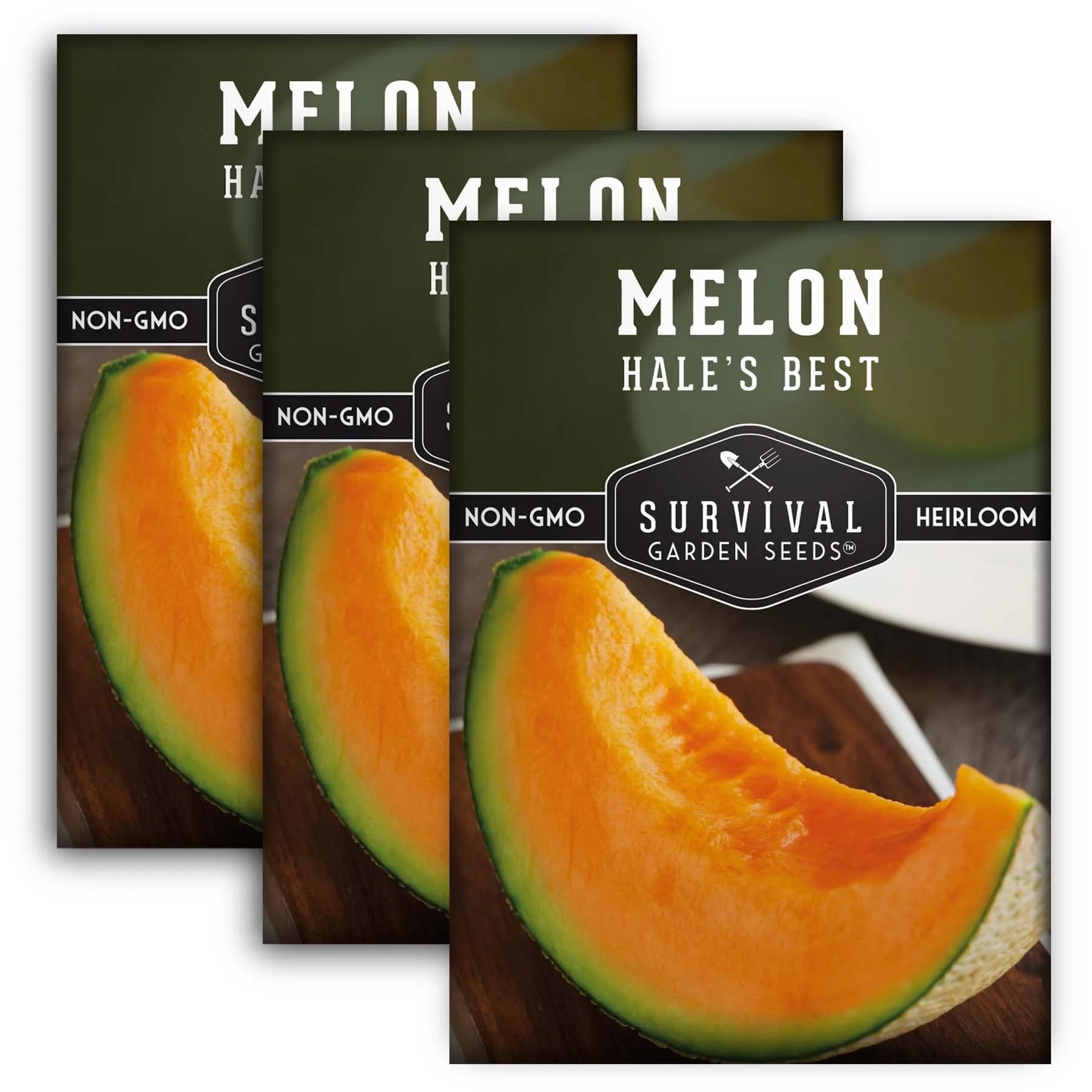 3 packs Hale's Best Melon Seed - Non-GMO Heirloom Full Sun Annual Vegetable - Walmart.com