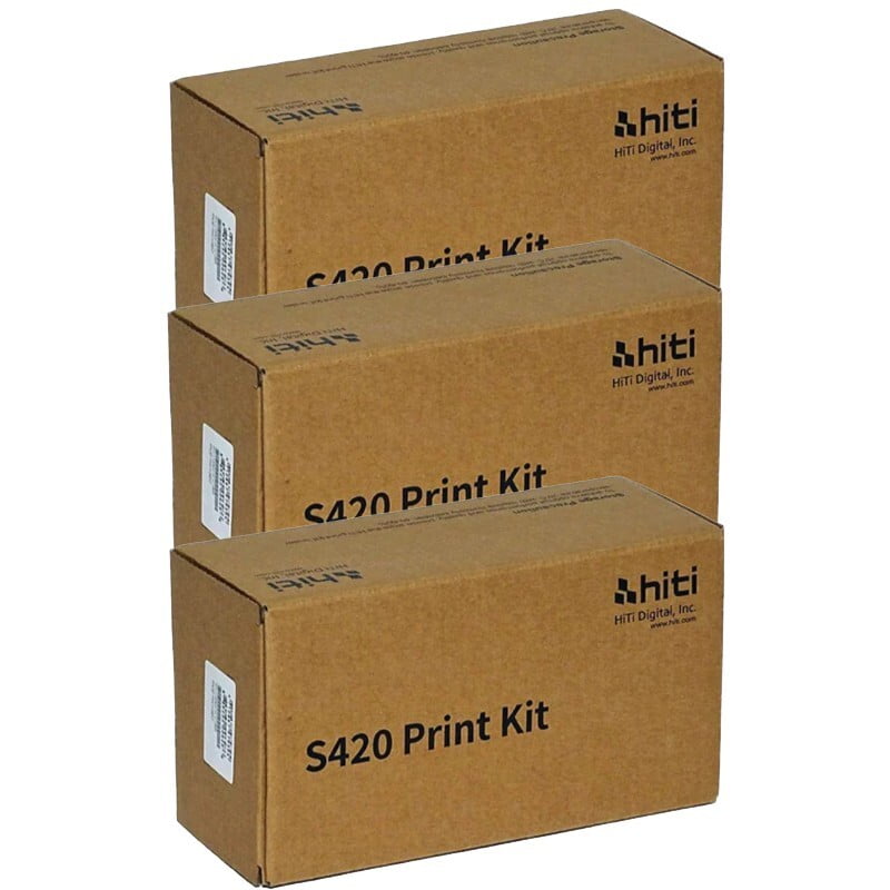 3 Packs Hiti 4 x "6 100 Prints Paper & Ribbon Print Pack for S420 ...