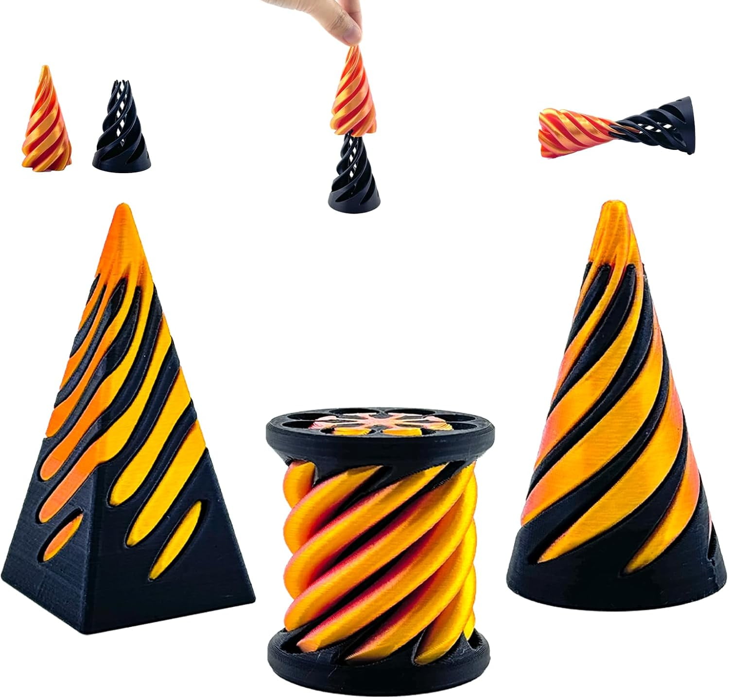 3 Packs Impossible Cone,Spiral Cone Fidget Toy,Impossible Cones ...