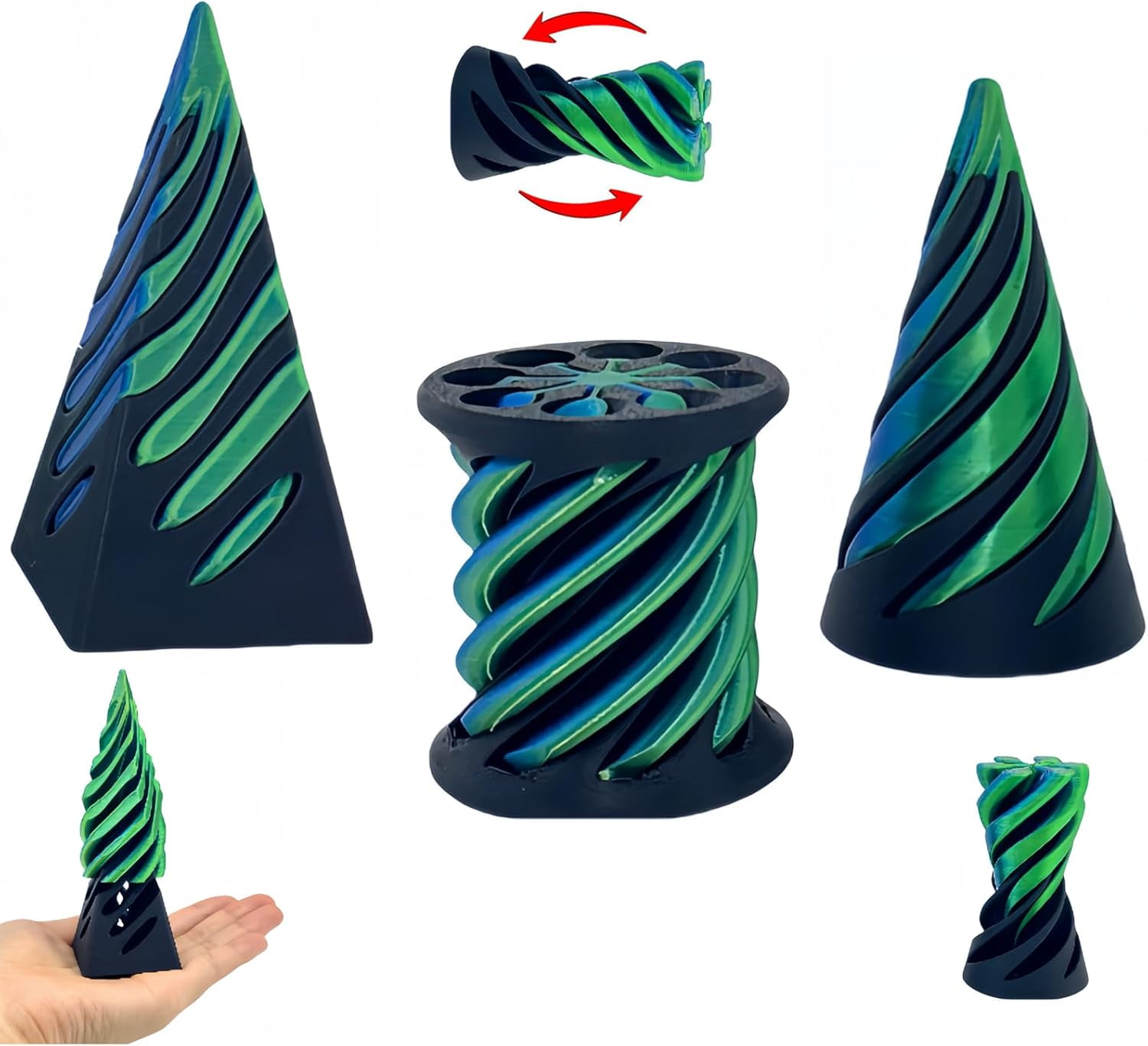 3 Packs Impossible Cone,Spiral Cone Fidget Toy,Impossible Cones ...