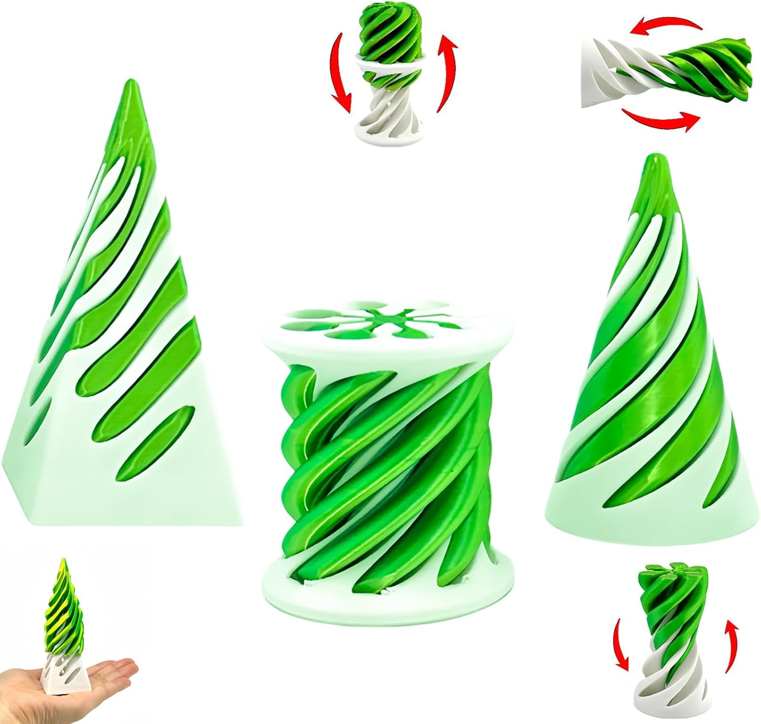 3 Packs Impossible Cone,Spiral Cone Fidget Toy,Impossible Cones ...