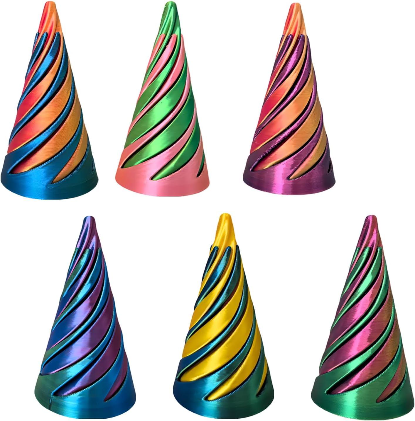 3 Packs Impossible Cone,Spiral Cone Fidget Toy,Impossible Cones ...