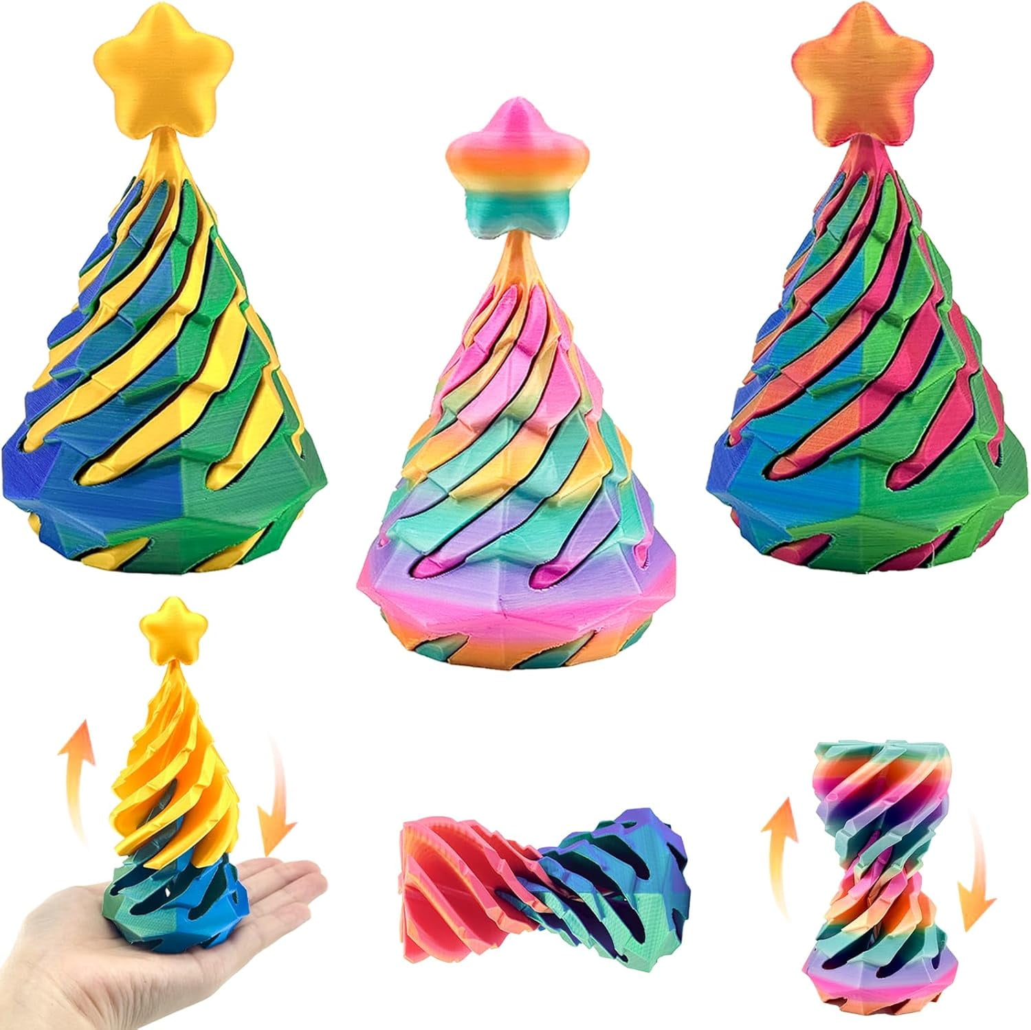 3 Packs Impossible Cone,Spiral Cone Fidget Toy Impossible Pyramid ...