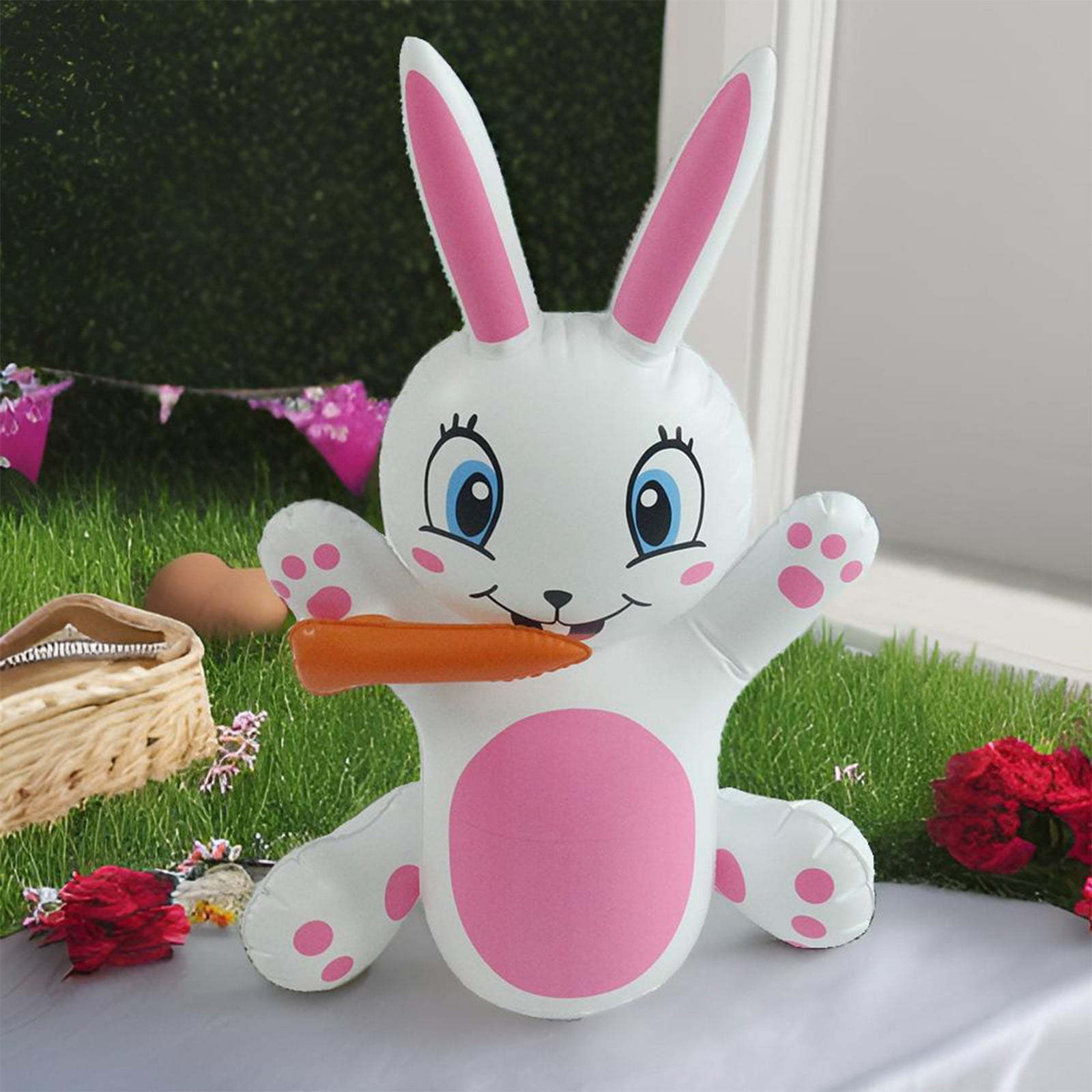 3 Packs Inflatable Bunny Easter Decoration 26.77in Outdoor Party ...