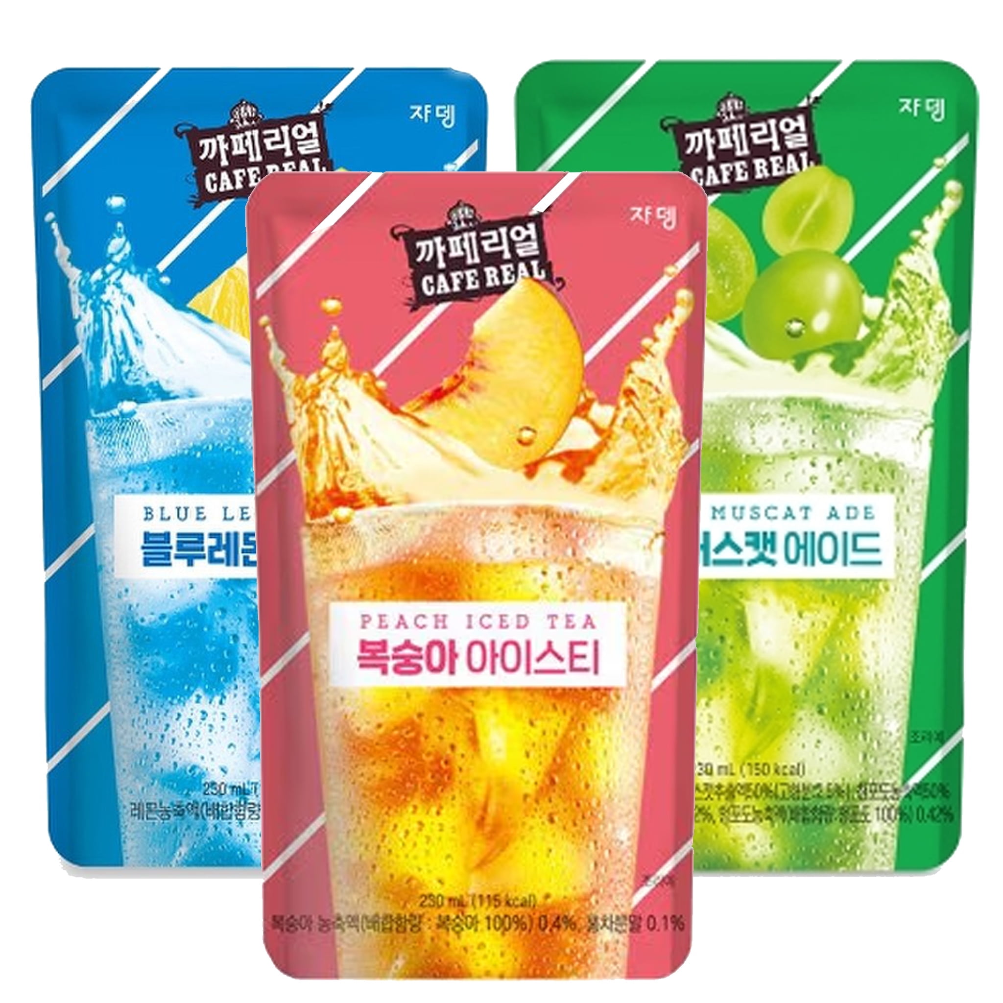 3 Packs Korean Convenience Store Drink Refreshing Iced Drink Peach Iced ...