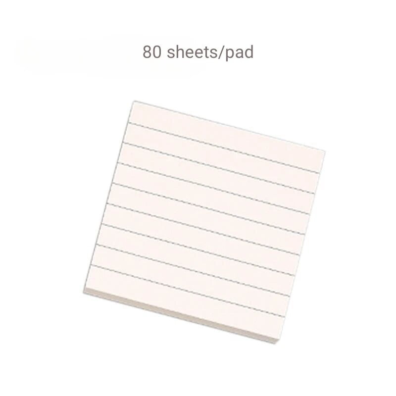 3 Packs Kraft Paper Sticky Note Pad, Memo Note Pad With Grids Lines ...