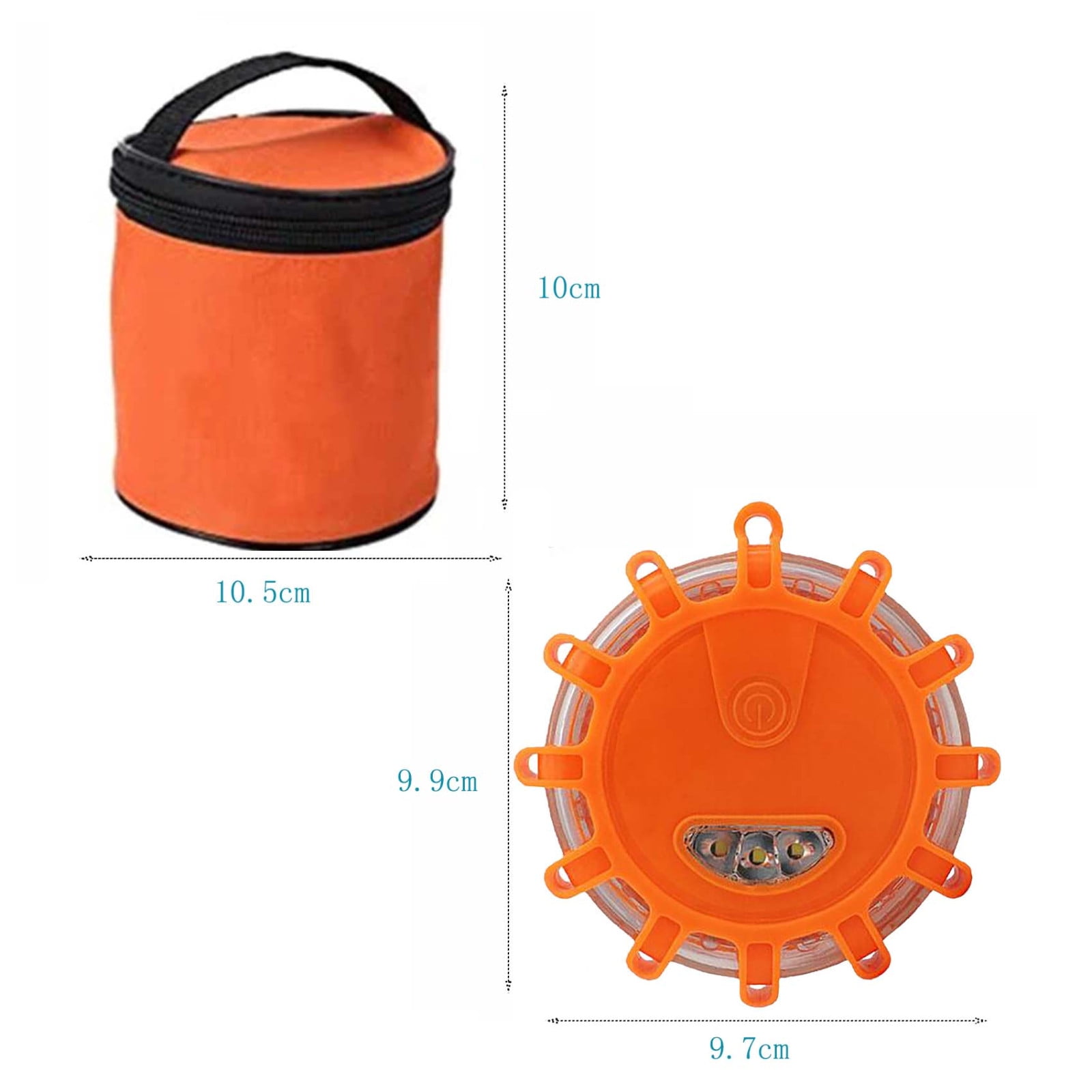 3 Packs LED Road Flares Emergency Light - 9 Flashing Modes, Super ...