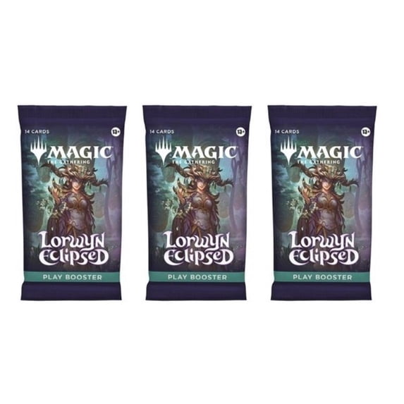 3 Packs Magic The Gathering Play Booster Pack Lot MTG Lorwyn Eclipsed ...