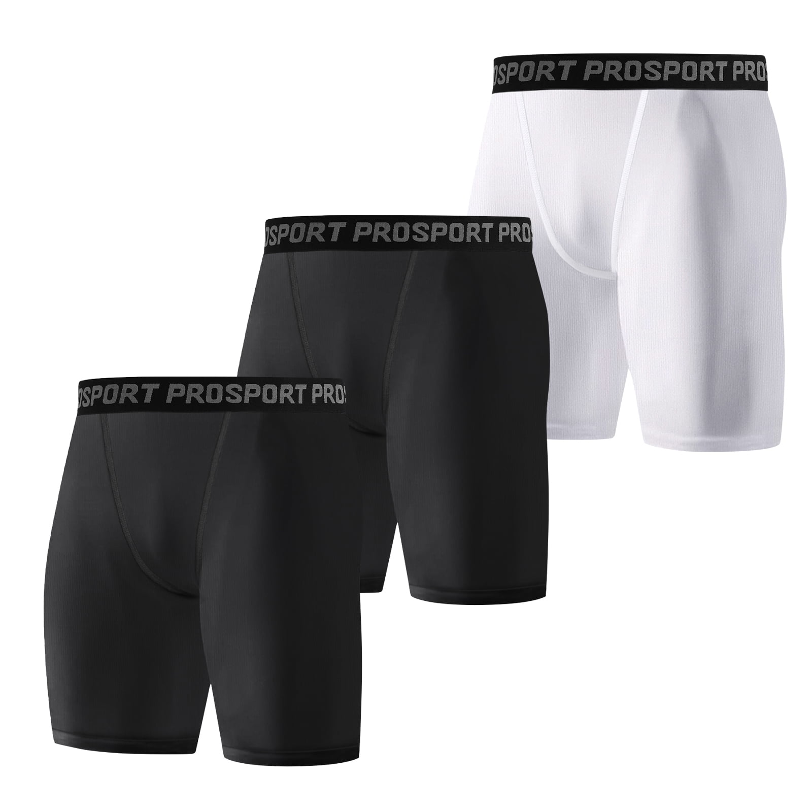 3 Packs Men's Compression Shorts Cool Dry Athletic Underwear for ...