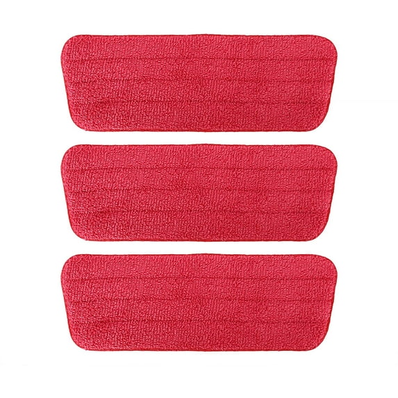 3 Packs Microfiber Mop Pads Spray Mop Refill Replacement Heads Wet/Dry ...